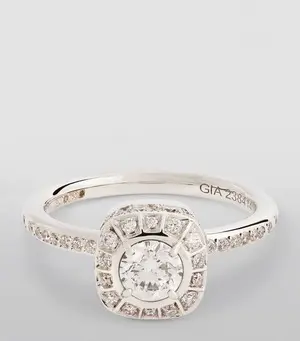 Pomellato Gold And Diamond Nudo Petit Ring - White