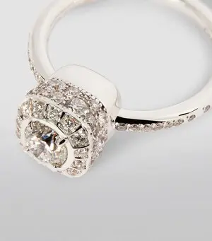 Pomellato Gold And Diamond Nudo Petit Ring - White