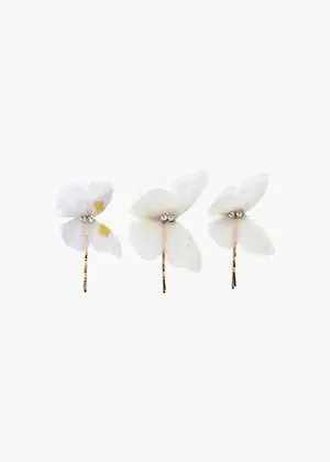 JENNIFER BEHR Allira Bobby Pin Set - Cream