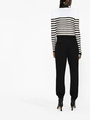Balmain Striped Cropped Jacket