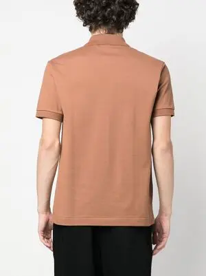 Lacoste Logo-patch Polo Shirt - Brown