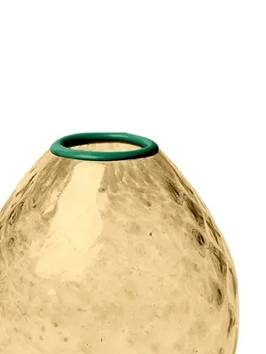 La DoubleJ Big Egg Contrast-trim Glass Vase
