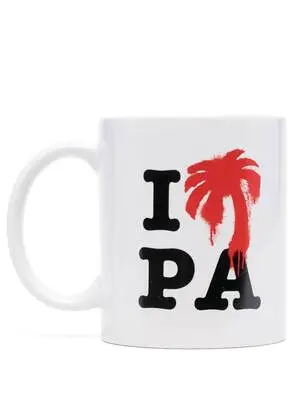 Palm Angels I Love Pa Ceramic Mug - White