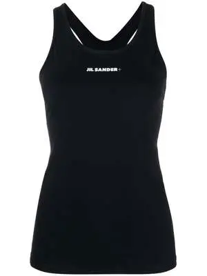JIL SANDER Logo-print Tank Top - Black