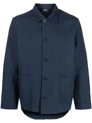A.p.c. Button-up Jacket - Blue