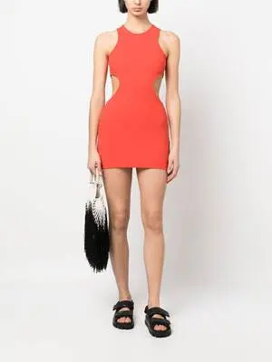 REINA OLGA Cut-out Mini Dress - Orange