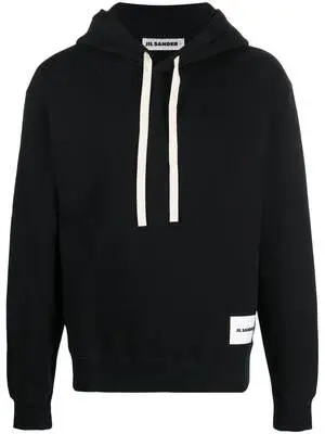 JIL SANDER Logo-patch Drawstring Hoodie