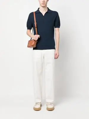 DRUMOHR Jersey Short-sleeved Polo Shirt - Blue