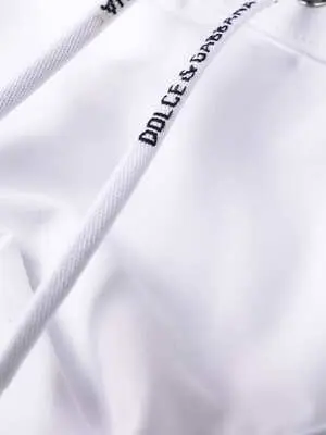 Dolce & Gabbana Logo-plaque Swimming Trunks - White