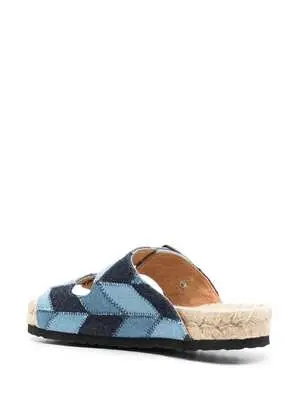 Manebí Jeans Raffia Espadrilles - Blue