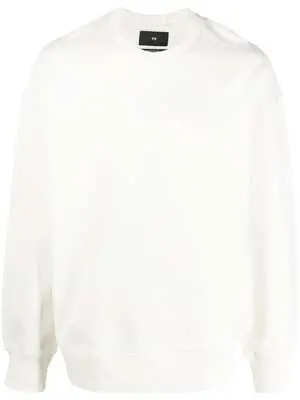 Y3 Long-sleeved Organic Cotton Sweatshirt - Neutrals