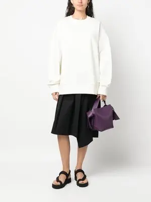 Y3 Long-sleeved Organic Cotton Sweatshirt - Neutrals