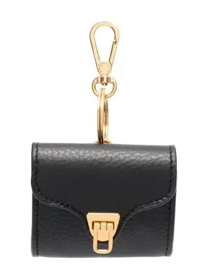 COCCINELLE Leather Keyrings Wallet - Black