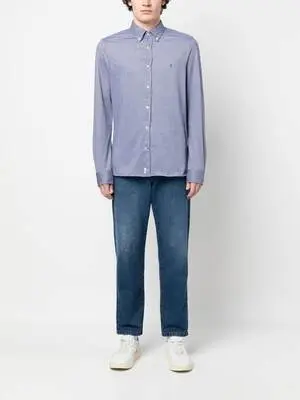 Tommy Hilfiger Logo-embroidery Cotton-blend Shirt