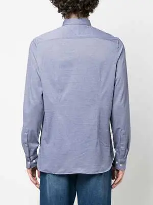 Tommy Hilfiger Logo-embroidery Cotton-blend Shirt