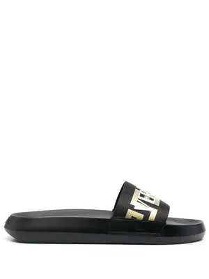 Versace Logo Appliqué Slides