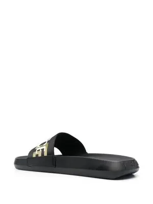 Versace Logo Appliqué Slides
