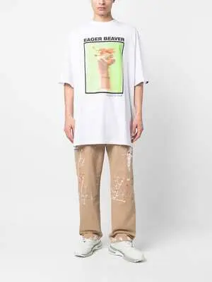 Martine Rose Paint-splatter Cargo Trousers
