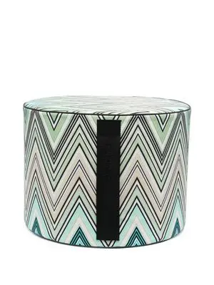 Missoni Zigzag-print Pouf