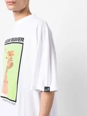 Martine Rose Eager Beaver Cotton T-shirt - White