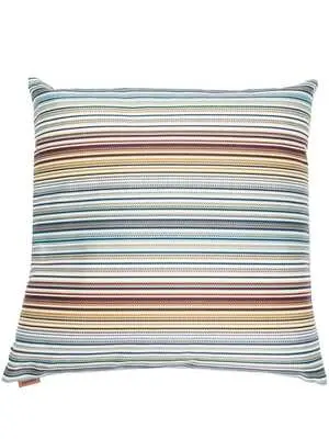 Missoni Striped Square Cushion - Blue