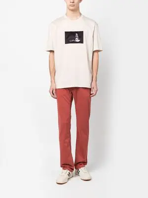 Jacob Cohen Straight-leg Jeans With Attached Scarf - Red