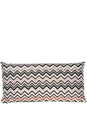 Missoni Zig-zag Print Rectangular Cushion - Neutrals