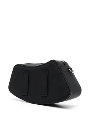 Gcds Logo-lettering Shoulder Bag - Black