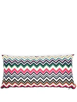 Missoni Zig-zag Pattern Cushion - Green