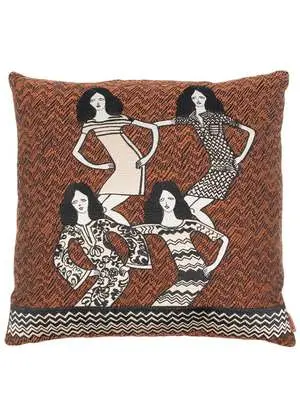 Missoni Brunette Square Cushion - Brown