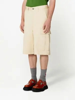 AMI Paris Straight-leg Cargo Shorts - Neutrals