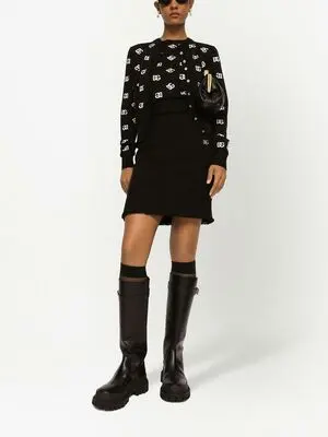 Dolce & Gabbana Intarsia-logo Knitted Vest Top
