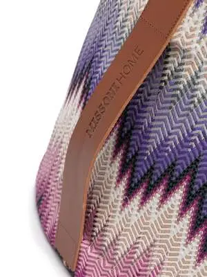 Missoni Phrae Cylinder Zigzag-knit Pouf