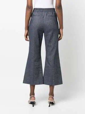 Fabiana Filippi Flared Cropped Trousers