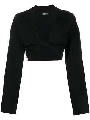 Blumarine Twist-detail Cropped Top