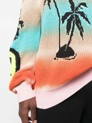 BARROW Palm-tree Print Knit Jumper