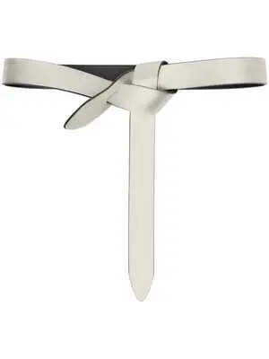 Isabel Marant Lecce Leather Belt - White