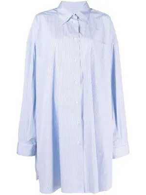 MAISON MARGIELA Striped Long-sleeved Shirt
