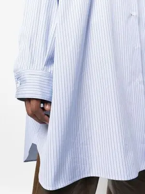 MAISON MARGIELA Striped Long-sleeved Shirt