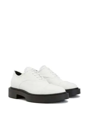 GIUSEPPE ZANOTTI Adric Frayed Denim Oxford Shoes