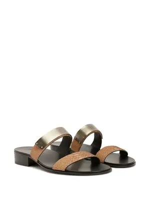 GIUSEPPE ZANOTTI Ignazio Double-strap Slide Sandals