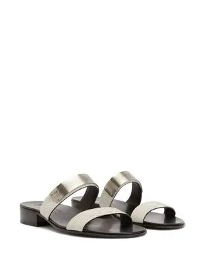 GIUSEPPE ZANOTTI Ignazio Double-strap Slide Sandals