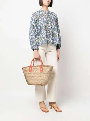 Melissa Odabash Corsica Leather Tote Bag