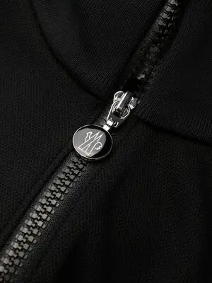 Moncler Zipped Short-sleeved Minidress - Black