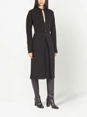 FERRAGAMO Pleated Midi Skirt