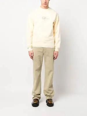 Martine Rose Embroidered Logo Cotton Sweatshirt