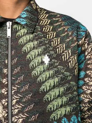 COUNTY OF MILAN Leaf-jacquard Bomber Jacket