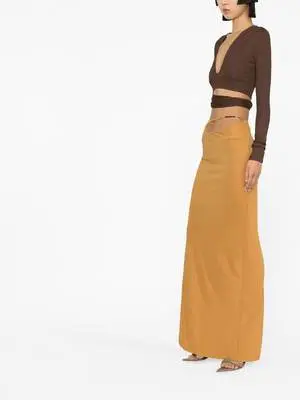 Christopher Esber Column Maxi Skirt With Buckle-strap Fastening