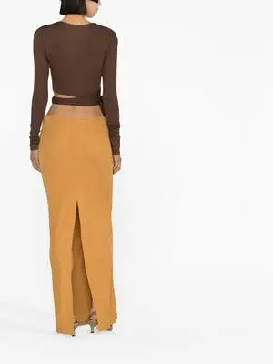 Christopher Esber Column Maxi Skirt With Buckle-strap Fastening