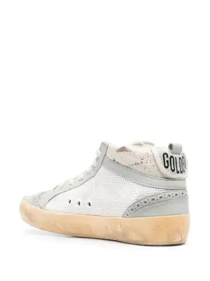 GOLDEN GOOSE Mid Star Lace-up Sneakers - White